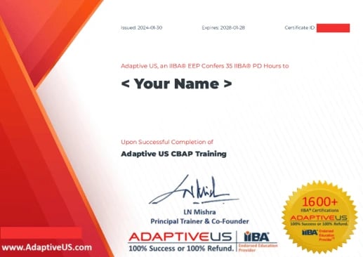 CBAP Training | 100% Success Guarantee | $500 Off Now!